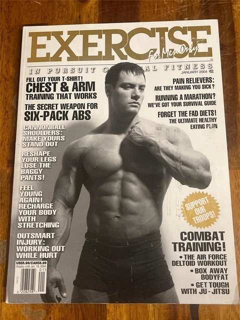 EXERCISE FOR MEN ONLY bodybuilding muscle fitness magazine 1-04 £11.80 ...