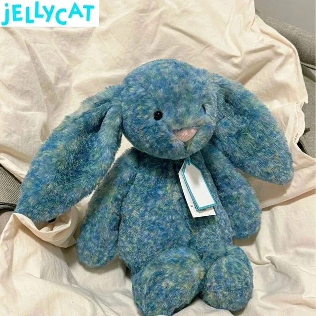 JELLYCAT 25TH LUXE Bashful Bunny Azure plush doll tags+dust bag 1pcs ...