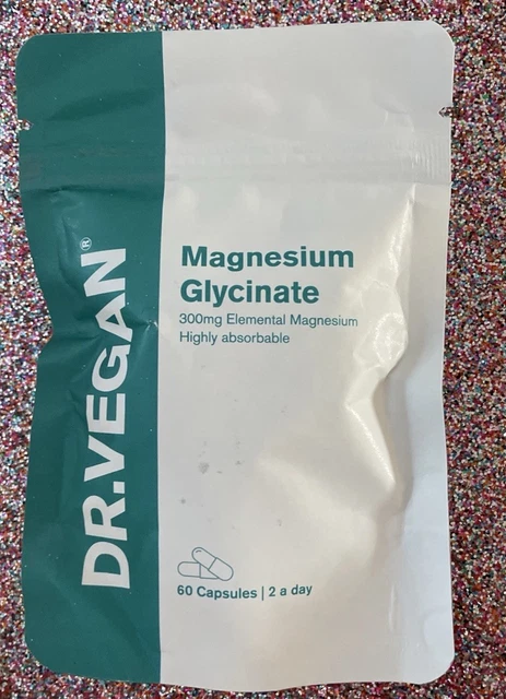 DR VEGAN MAGNESIUM Glycinate Supplement 300mg 60 Capsules £8.66 ...