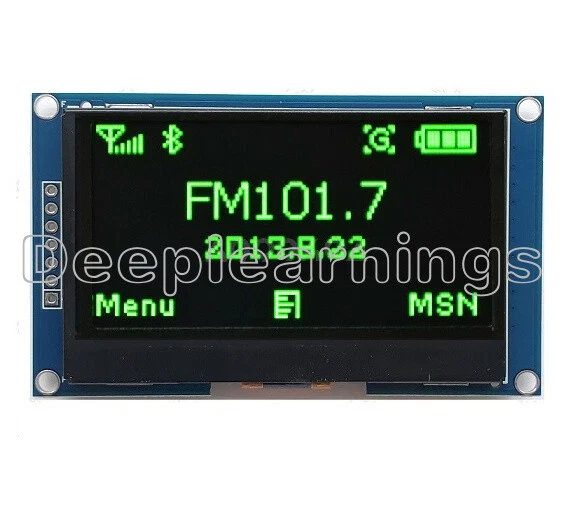 2.42& INCH GREEN OLED Display SSD1309 128x64 SPI Serial Port Module For ...