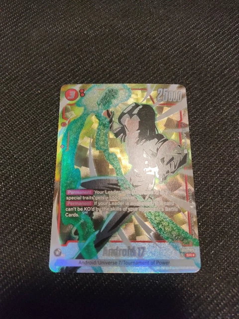 DRAGON BALL SUPER Fusion World Blazing Aura Android 17 FB02-015 SR Eng ...