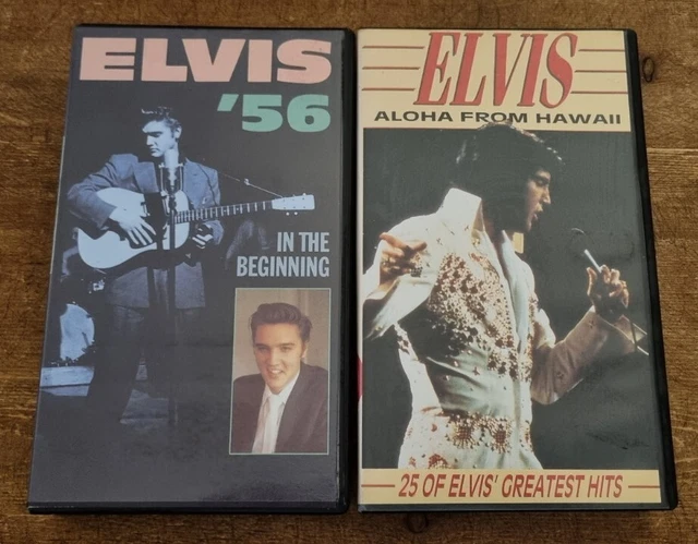 ELVIS PRESLEY VHS Bundle X2 PAL Video Tapes '56 In The Beginning & Aloha Hawaii £9.99 - PicClick UK