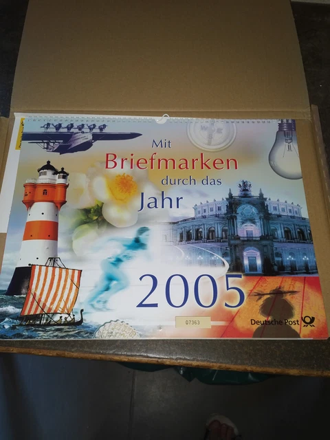 BRIEFMARKENKALENDER NUMMERIERT DEUTSCHE Post Kalender 2005 Sammlerstück ...