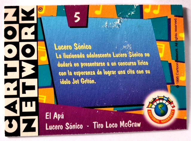 CARTOON NETWORK CARD NAVARRETE PERU 1995 #05 Paw Rugg-Judy Jetson-Quick ...