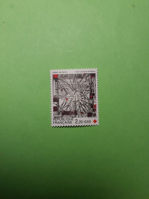 TIMBRE FRANCE NEUF ** N°2449 Croix Rouge Vitrail (1986) EUR 0,25 - PicClick FR