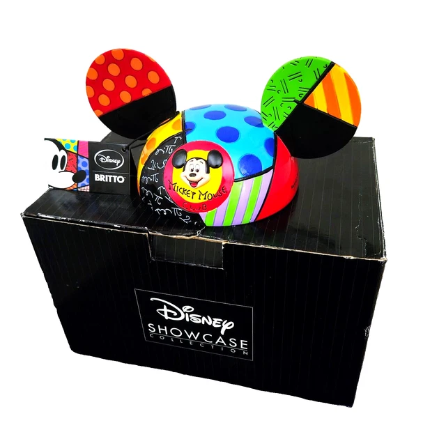 DISNEY ROMERO BRITTO Mickey Mouse Club 60th Anniversary Pop Art Ears Figurine £125.21 - PicClick UK