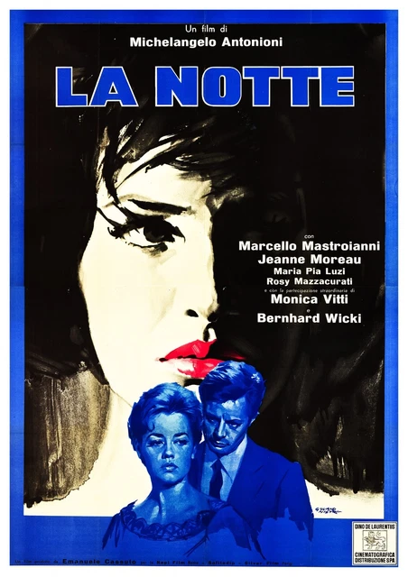 REPRODUCTION VINTAGE &LA Notte - Italian" Movie Poster. Size: A2 £16.50 ...