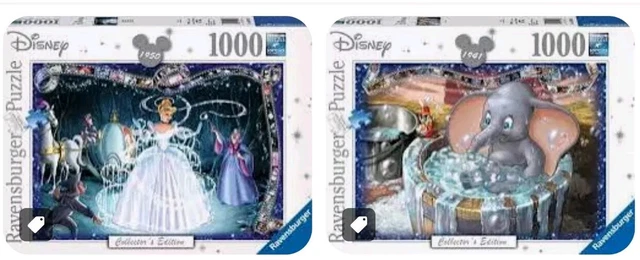 RAVENSBURGER DISNEY CINDERELLA Dumbo Jigsaw Puzzle 1000 Piece ...