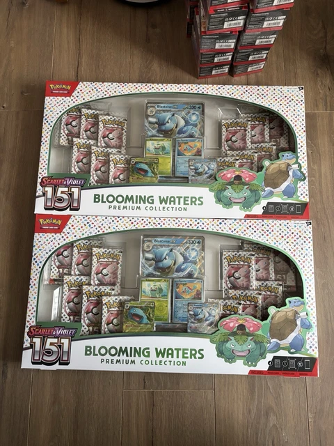 POKEMON 151 BLOOMING Waters Premium Collection Box - BRAND NEW -IN HAND ...