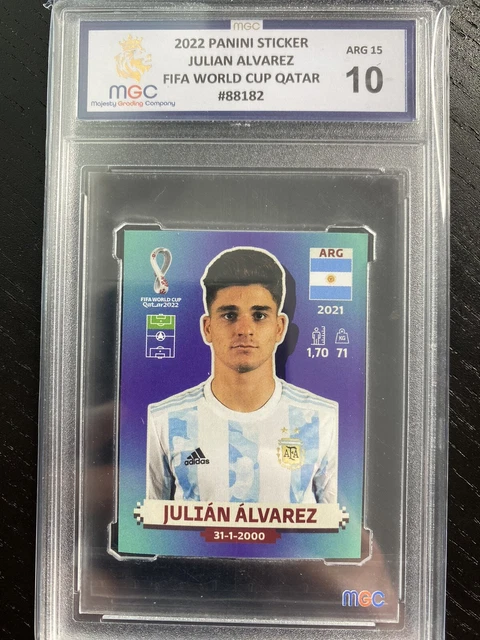 JULIAN ALVAREZ MGC 10 Panini Qatar Fifa World Cup 2022 Sticker £40.00 ...