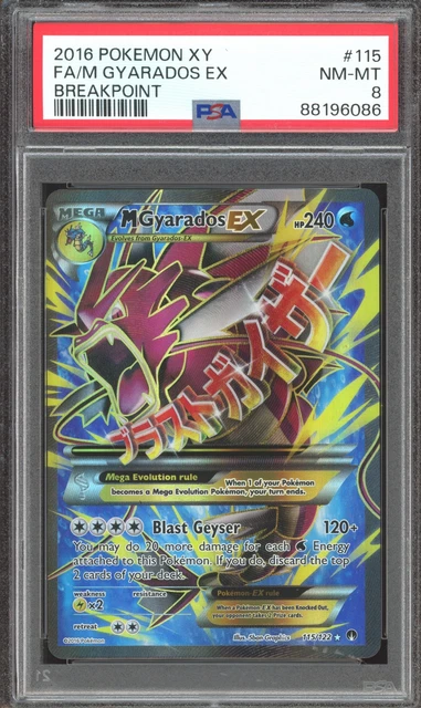 POKEMON M GYARADOS EX XY Breakpoint Full Art #115 PSA 8 EUR 1,19 - PicClick FR