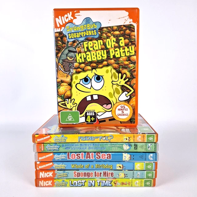 SPONGEBOB SQUAREPANTS DVD Lot x7 Nickelodeon Mixed Bundle Region 4 PAL ...