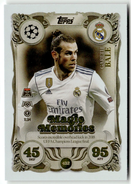 TOPPS MATCH ATTAX Champions League 2025-26 No. 432 Gareth Bale Magic ...