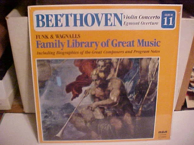 &BEETHOVEN& FUNK WAGNALLS GREAT COMPOSERS #11 RCA CUSTOM FW-611 'NOS ...