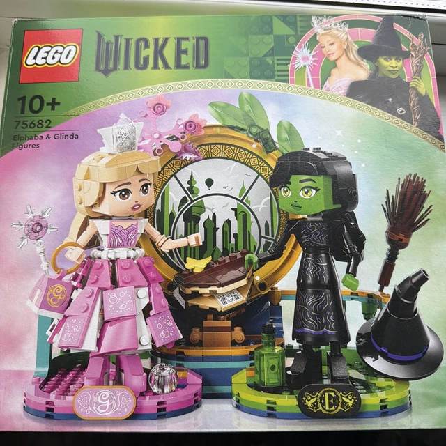 COMPLETE SET LEGO Wicked: Elphaba & Glinda Figures (75682). Boxed ...