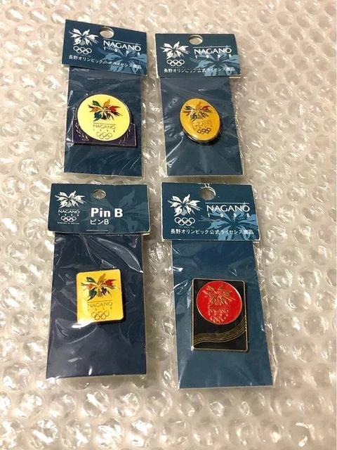 8 TYPES OFFICIALLY Licensed NAGANO Nagano Olympics Olympic Pin Badge ...