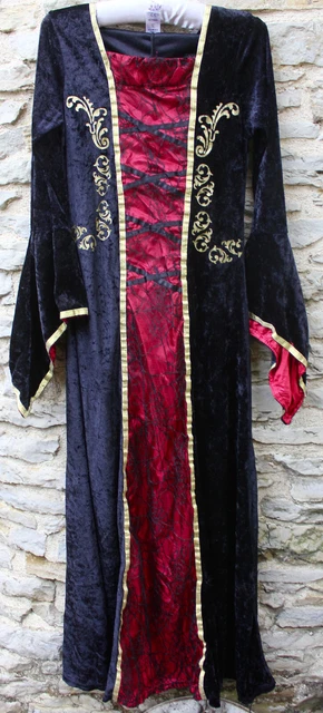 LADIES HALLOWE'EN/GOTHIC/WITCHY/EVIL QUEEN Panto, Black Velvet Fancy ...