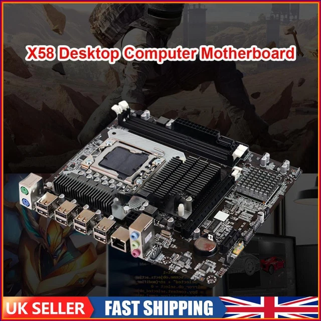 X58 MOTHERBOARD 1366 Pin DDR3 Desktop CPU Memory Mainboard Support ...