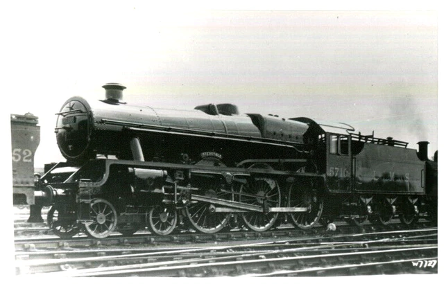 RAILWAY PHOTO LMS Jubilee Class No 5716 SWIFTSURE at Kingsmoor 1948 £1. ...