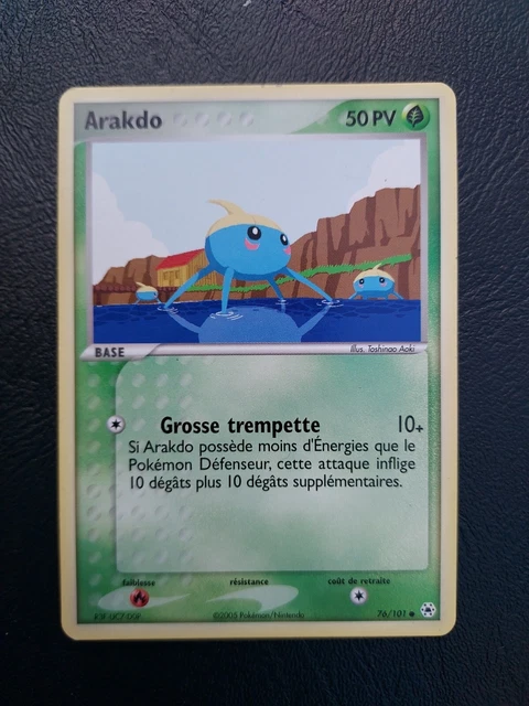 CARTE POKEMON EX legendes oubliees: ARAKDO. 60PV. 76/101. SUPERBE ÉTAT ...