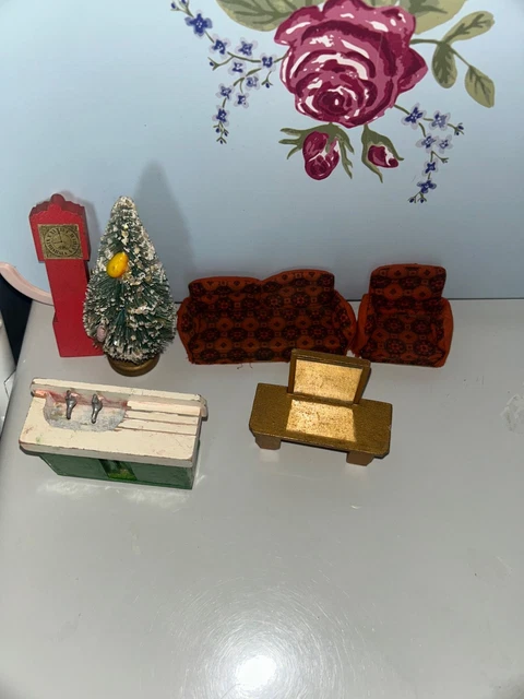 VINTAGE DOLLS HOUSE Furniture x 6 Items. £2.76 - PicClick UK