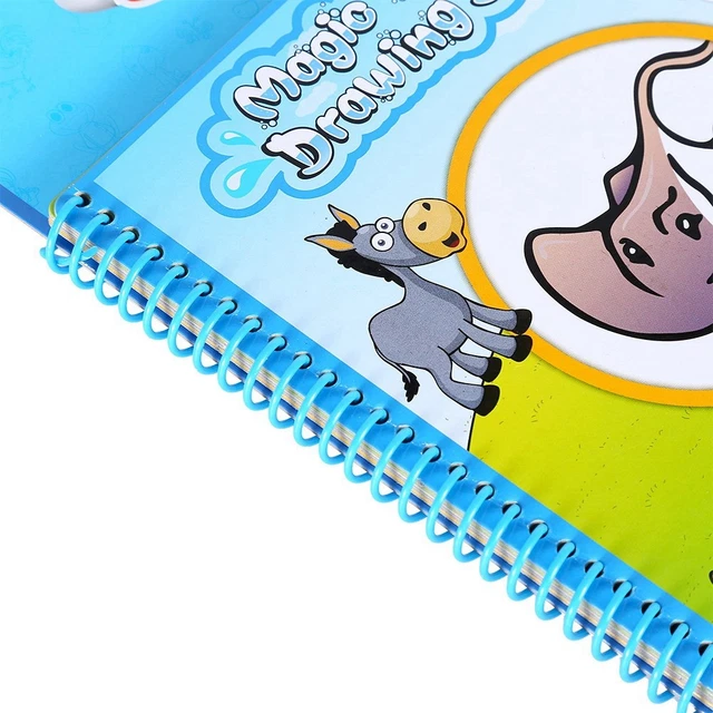 REUSABLE KIDS COLORING Doodle Activity Magic Water Drawing Book Kids ...