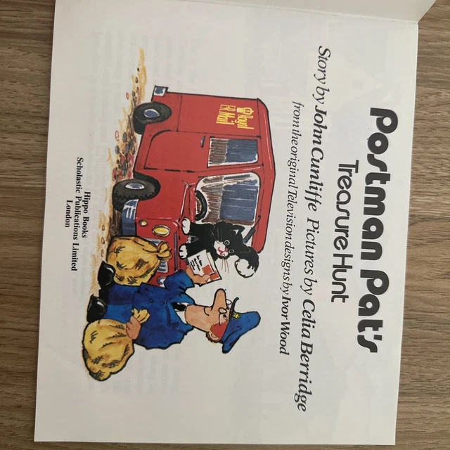 POSTMAN PAT'S TREASURE Hunt by John Cunliffe 1982 Paperback Book £5.15 ...