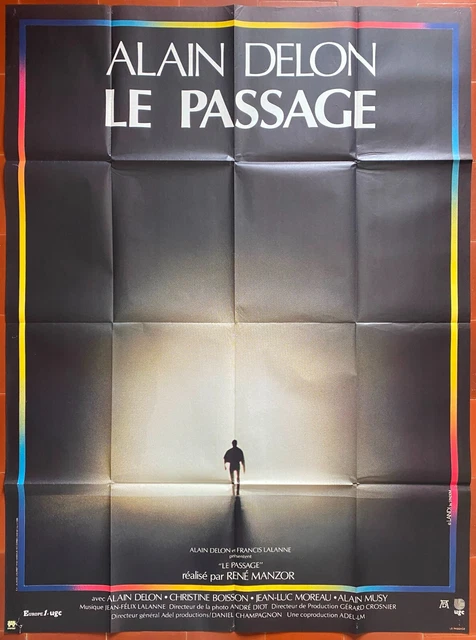 AFFICHE LE PASSAGE Christine Boisson ALAIN DELON René Manzor 120x160cm ...