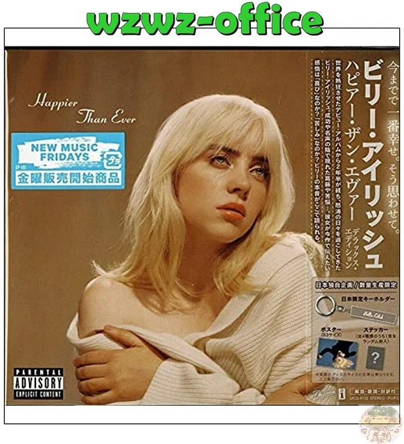 BILLIE EILISH HAPPIER Than Ever DELUXE EDITION JAPAN CD + PORTACHIAVI ...