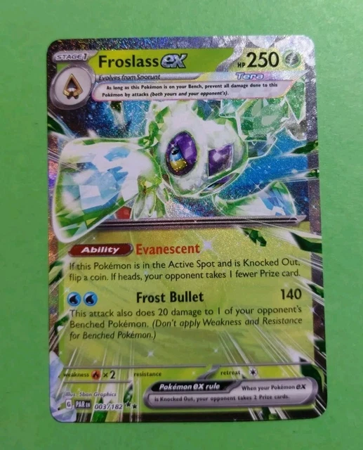 POKÉMON JCG FROSLASS ex Paradox Rift 003/182 Holo Double Rare EUR 1,35 ...