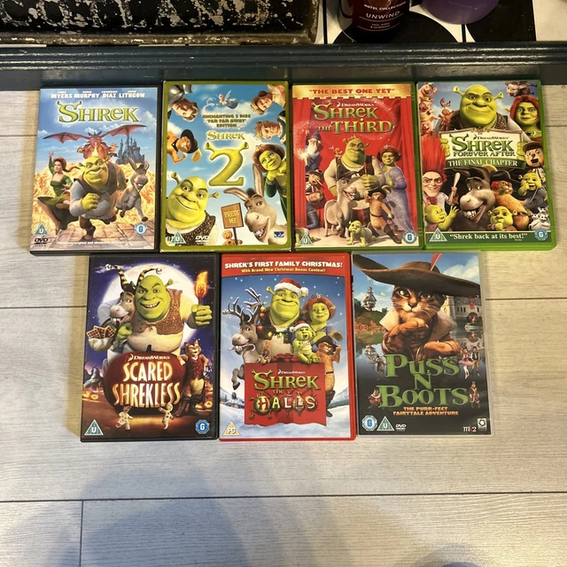 SHREK 7 DVD Complete Movie Bundle Collection Children Dreamworks Free ...