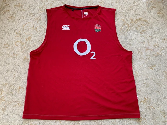 ENGLAND RUGBY PLAYER Issue Training Vest Singlet Size 3XL XXXL £20.00 ...