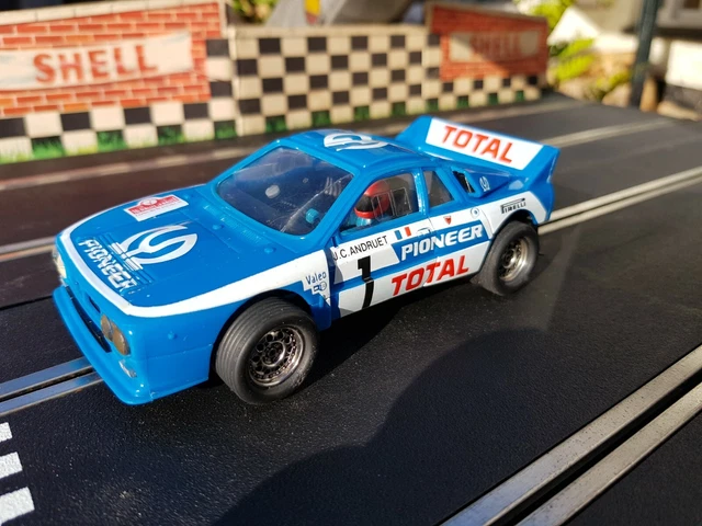 VINTAGE SCALEXTRIC LANCIA 037 BLUE PIONEER LIVERY No1 C145 TESTED ...