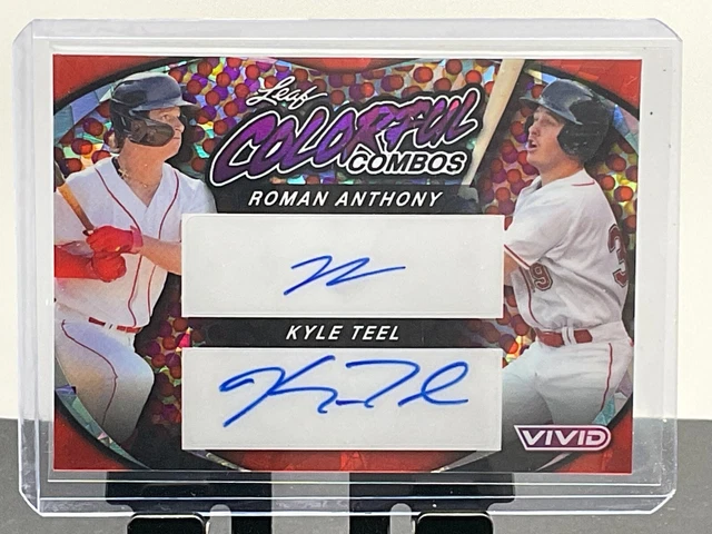 COMBOS COLORÉS ROMAN Anthony/Kyle Teel 1/8 voiture - 2023 feuille vive ...
