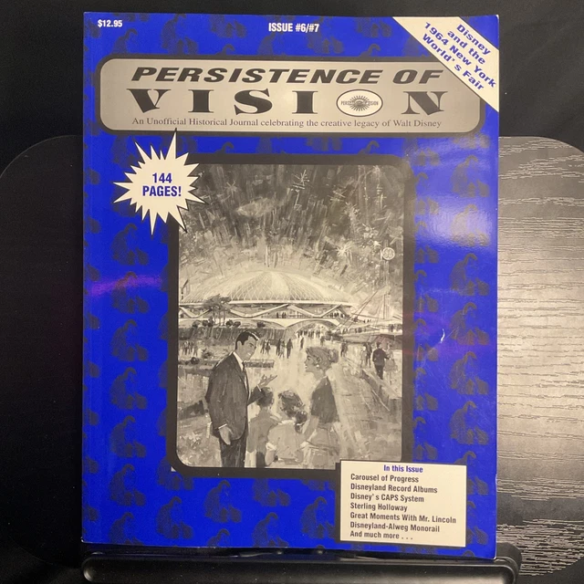 WALT DISNEY HISTORY Persistence of Vision Journal 1964 NY World's Fair ...