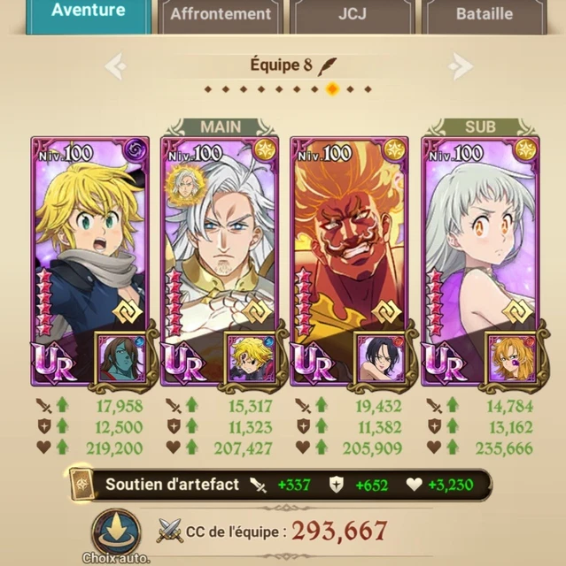 7DS THE SEVEN deadly sins grand cross 7,67 M EUR 309,00 - PicClick FR