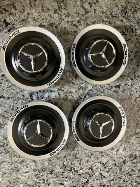 4X ORIGINAL MERCEDES-BENZ AMG Kappen Nabendeckel A0004005700 für ...