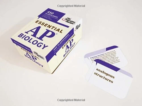 ESSENTIAL AP BIOLOGY (FLASHCARDS): 450 FLASHCARDS WITH By Princeton ...