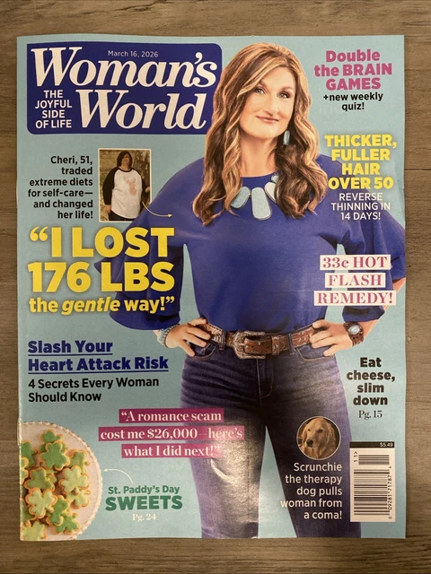 WOMAN'S WORLD MARCH16, 2026 Magazine thicker fuller hair over 50 the ...