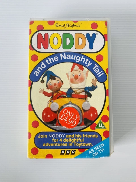 VHS NODDY AND The Naughty Tail 4 Episodes Vintage 1992 BBC Enid Blyton ...