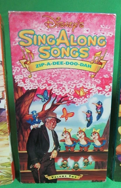 DISNEY SING ALONG Songs & Cartoons VHS Video Tape Lot Bundle of 5 Tapes ...