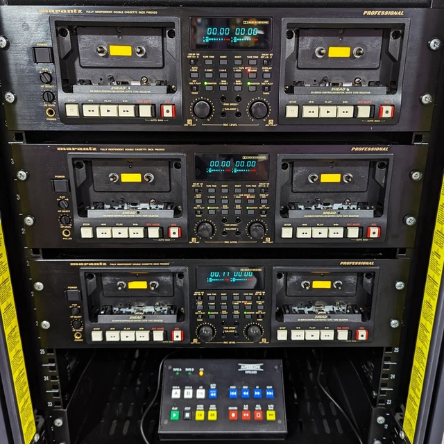TRIPLE SET OF Marantz PMD520 dual cassette decks with Superscope remote ...