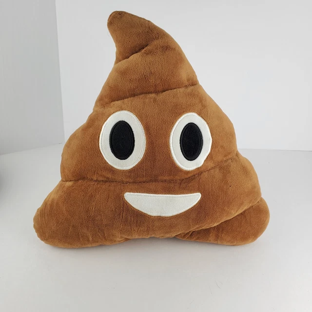 PILE OF POO Emoji Throw Pillow Poop Face Stuffed Plush Toy Smiley ...