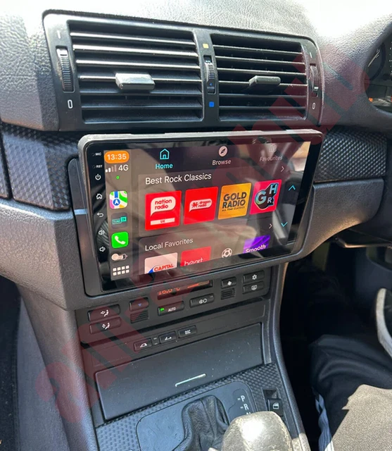 CARPLAY FOR BMW 3 E46 Head Unit 9" 4+64GB Android 14 Car Radio Stereo ...