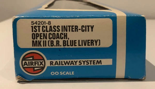 AIRFIX 1ST CLASS Inter-City open coach MK2 BR blue livery 54201-8 £10. ...