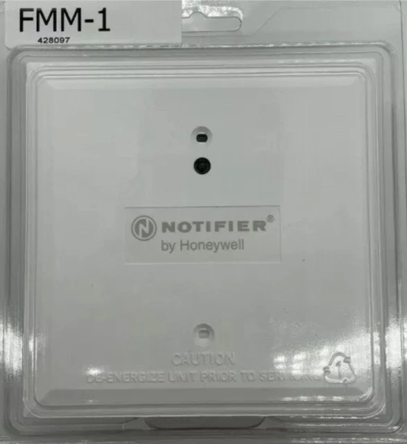 NOTIFIER FMM-1 FIRE Alarm Addressable Monitor Module, White $25.00 ...