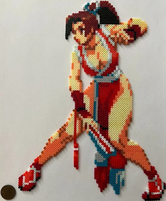 MINI PERLE SPRITE perler pixel Artkal icône rétro Mai Shiranui King of ...