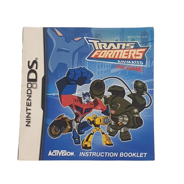 TRANSFORMERS ANIMATED THE Game Nintendo DS 2DS 3DS CARTRIDGE & MANUAL ...