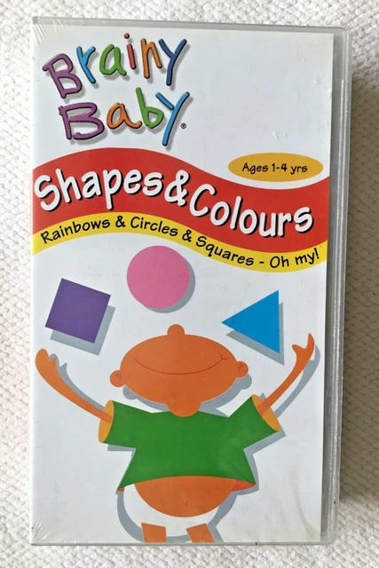 BRAINY BABY SHAPES & Colours ~VHS Video Tape~Ages 1 - 4~New~Freepost £13.95 - PicClick UK