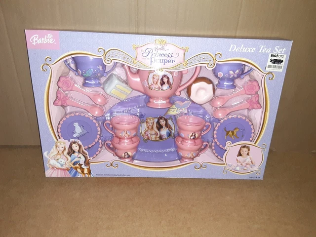 2004 BARBIE AS The Princess & The Pauper Deluxe Tea Set $235.98 - PicClick